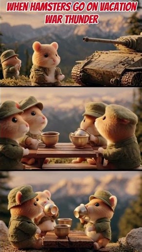 Hamster Soldiers Take a Break! Tank Commanders and Pilots Vacation #hamster
