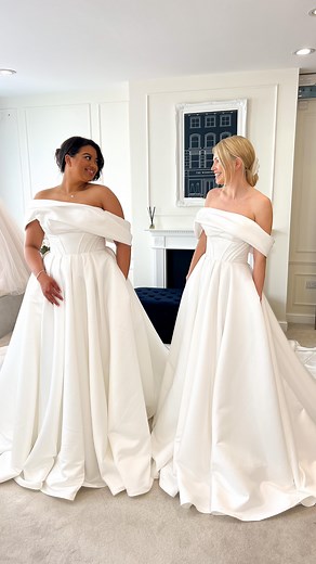 SIDE BY SIZE 🤍 Not only do we have over 40 Milla Nova dresses we also have some styles in 2 sizes! Head to our website www.theweddingshop.uk where you will find sample size information with each of our dresses, or drop us a DM 🤍🤍🤍 #millanova #sidebysize #weddingdress #weddinggown #weddingdressshopping #bridalboutique #modernbride #coolbride #overskirt #luxurybridal #bridetobe | The Wedding Shop