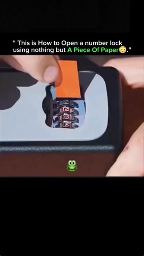 SCIENCE | FACTS | EXPALIN on Instagram: "“How to Open a Number Lock Using Nothing but a Piece of Paper” 🔐📄 It sounds like a movie trick — but this method is actually a lesson in pure physics and mechanical engineering, not hacking. Here’s how a thin sheet of paper can reveal the inner secrets of a number lock: 1. Number locks work on alignment grooves that open only when all internal wheels match the correct digits. 2. When tension is applied to the shackle, these wheels create tiny friction d