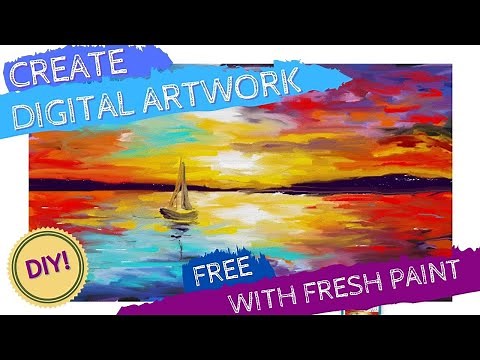 Fresh Paint Tutorial DIY Digital Artwork