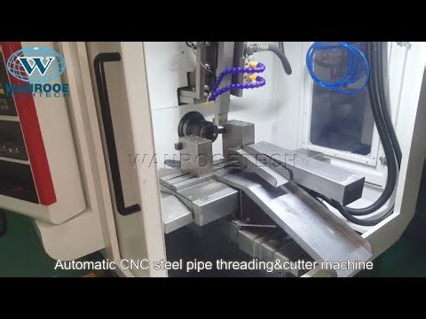 Fully Automatic PVC HDPE Pipe Thread Cutting Machine CNC Steel Pipe Threading and Cutter Machine