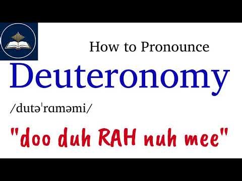 How to Pronounce Deuteronomy | Bible Pronunciation Guide