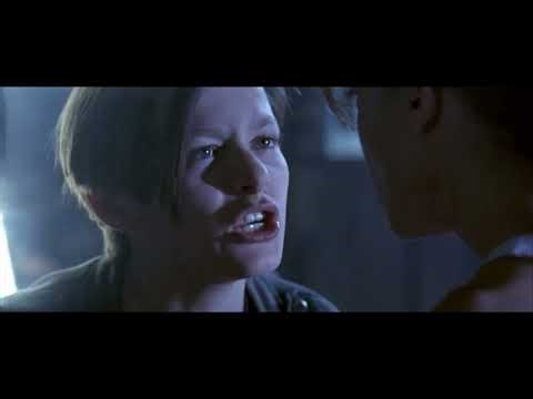 Arnold Schwarzenegger in Terminator 2: Judgment Day (1991) Sarah doesn't trust the Terminator