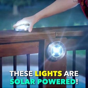 These outdoor LED lights are solar powered ➡ https://gdgd.io/disk-lights | GoodGood Home