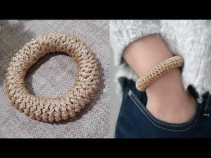 SUPER EM ALTA: Pulseira artesanal em crochê (fácil e econômica) | Passo a Passo