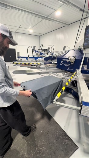 Boom! 6 color screen print. #screenprinting #customapparel #business