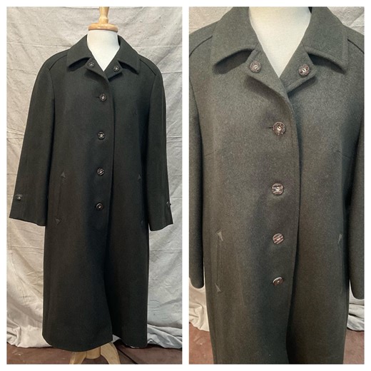 Vintage 1970s Austrian Loden Wool Hunting Coat | Antler- Style Buttons | Kärnten, Austria | NYC Style Authentic Winter Hunting Coat | LARGE - Etsy