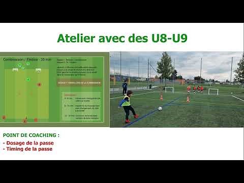 ENTRAINEMENT DE COMBINAISON FOOTBALL l | Exercice avec Finition (U8-U9) 🇫🇷