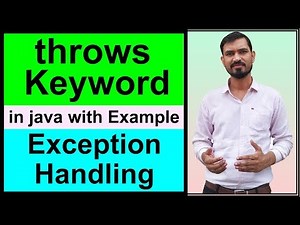 Throws Keyword in Java Exception Handling with Example in Hindi