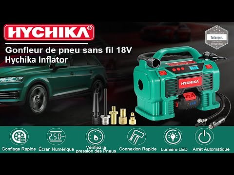 Hychika Inflator - Portable Air Compressor 18V Hychika - Hychika IF1812A - Unboxing