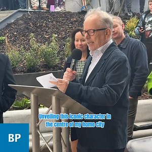 9.9K views · 206 reactions | The unveiling of Feathers McGraw, Preston’s latest Wallace and Gromit statue by Nick Park and The Mayor | Blog Preston | Facebook