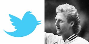 Die  Twitter Voëllogo – Wie is Larry Bird?
