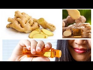 Making a ginger oil at home. Only two ingredients