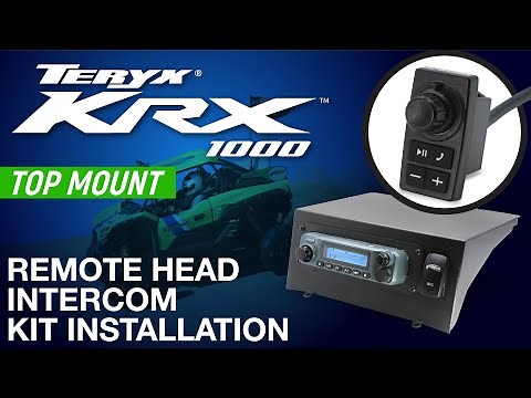 KRX 1000 Remote Head Intercom and Radio Installation with Top Mount