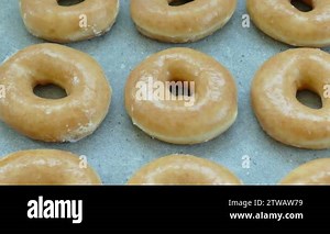 sweet homemade donuts with icing sugar on top