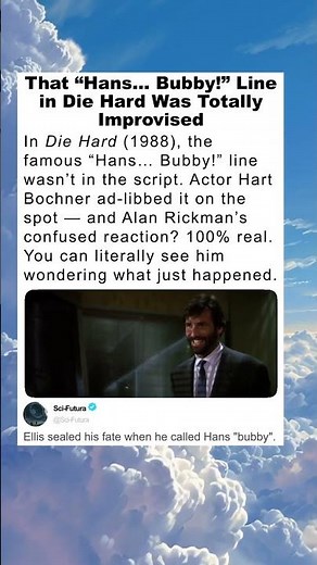 That “Hans… Bubby!” Line in Die Hard Was Improvised