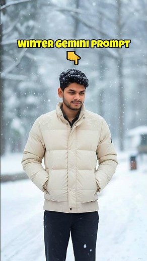 Winter Gemini Prompt for boys #gemini #ai #prompt #editing