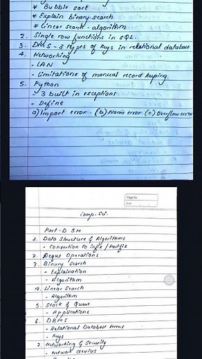 second puc Computer science important questions karnataka #puc #karnataka #python #computer