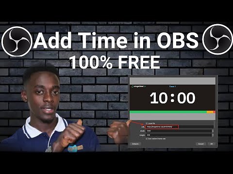 Add Time in OBS - 100% FREE [2025]