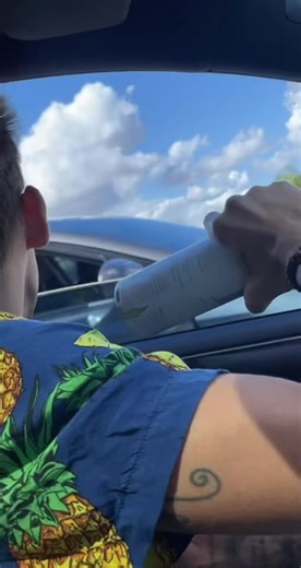 backstory: I wouldn’t let them over because they were cutting everyone off in traffic so they literally threw a plastic water bottle at me through my window. So i’m threw my metal water bottle back. They continued to talk shh w slurs so i cracked that little mirror w my FULL metal water bottle. sorry poooh 🥴 #fyp #foryoupage #viral #onlyindade