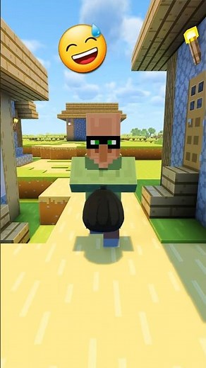 Dumb Villager vs Thief in Minecraft 🤣 #shorts #minecraft #minecraftanimation