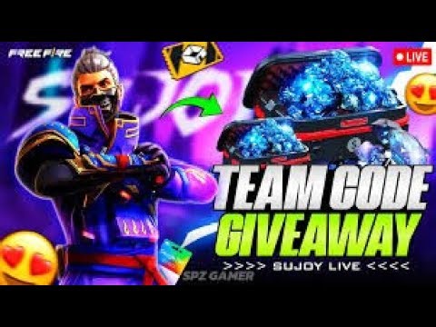 🔥 FREE FIRE Team Code Giveaway LIVE 😱 Join Fast! #freefire #fflivestream #shortslivestream