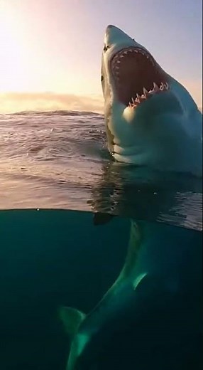 POV: Shark Bursts Straight Out of the Water