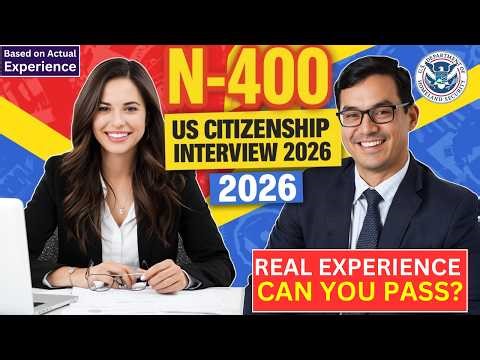 Don’t Fail! 2026 US Citizenship Interview | Mock N-400 Test & Sample Answers #n400
