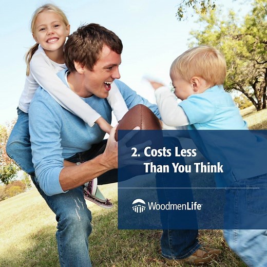 3 reasons you should buy life insurance now: 1. Breathe easy, knowing that they’re protected. 2. It costs less than you think. 3. Get coverage without leaving the house. | WoodmenLife
