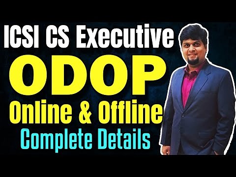 ICSI CS Executive ODOP 2023 | ICSI One Day Orientation Programme Complete Details | Online & Offline