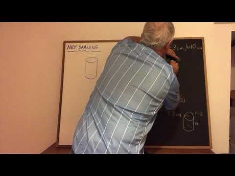 Net Drawing of a Cylinder - Examples 1 and 2 - - - - MTH-2102