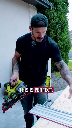 Track Saw Hack using the TrackSawGuide™ and TrackSawSquare™ #hack #cooltools