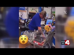 Viral video shows Belleville man not scanning items at Walmart; he says he was doing his job