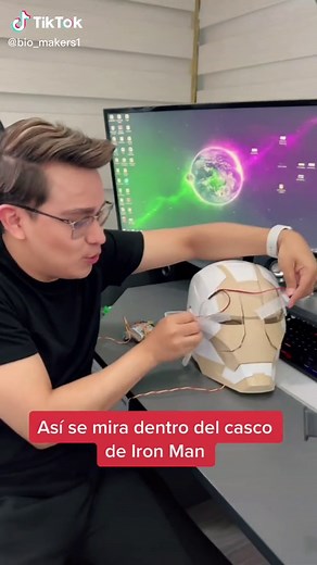 Exploring the Iron Man Helmet from the Inside | LED Lights and Galium Auto-Repair