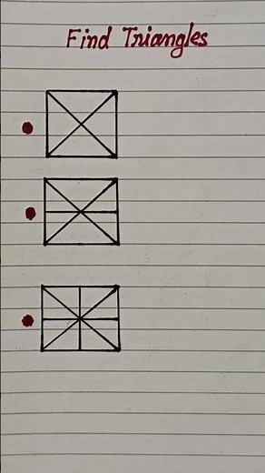 Finding Triangles/Find Number of Triangles#geometry#triangle#number#shorts