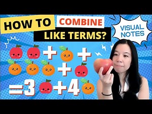 How to Combine Like Terms | Simplify Expressions by Combining Like Terms | The Best Algebra Tutor