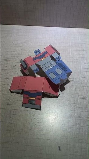Paper Transformers One Optimus Prime Tutorial! #transformers #bumblebee #papercraft #original