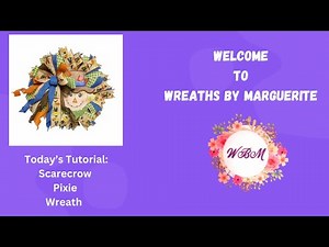 YOUTUBE Tutorial Scarecrow Pixe Wreath