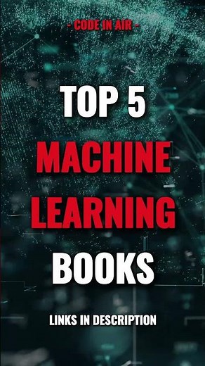 TOP 5 BOOKS FOR MACHINE LEARNING ✅ | BEST BOOKS FOR MACHINE LEARNING #coding #college #shorts