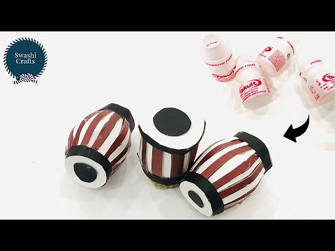 How To Make Mini Tabla & Dholak | Best out of Waste | Indian Instrument | DIY Miniature instruments
