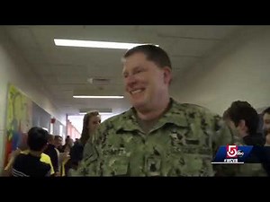 School's gesture for longtime teacher, Coast Guard reservist, brings him to tears
