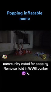 popping inflatable bestway nemo 😈😈🔪 #inflatablepopping