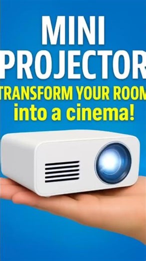 This mini projector turns any wall into a home cinema portable led power#miniprojector#portableproje