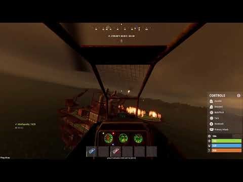 Rust oil rig with attack heli solo