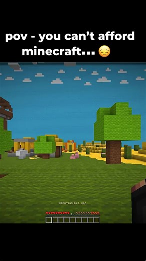 pov : you can't afford minecraft..😔 | minecraft