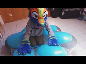 Inflatable Paw Island Float Ride