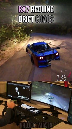RX-7 Redline Drift Chaos 😤💨| Full Rotary Mayhem #RX7 #FD3S #RotaryPower #DriftLife #CarTok #TougeRun
