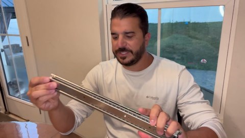 Thickened 200Lbs Heavy Duty Drawer Slides 1 Pair 10 12 14 16 18 20 22 24 32 40 Full Extension Ball Bearing Sliding Rails Cabinet Tool Box Runners Tracks Glides (16" L)