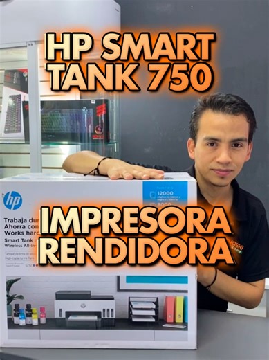 ¿cansado de ir a la librería cada vez que necesitas imprimir? la hp smart tank 750 es tu solución: 📄 imprime hasta 12,000 páginas en negro y 8,000 a color 🔄 impresión doble cara automática 📱 conexión usb, wifi, bluetooth y lan ✨ multifuncional: copia, imprime y escanea 📲 app hp smart para imprimir desde tu celular disponible en yamoshi 📍 imprime miles de páginas sin gastar de más 💰 #impresora #hp #wireless #ahorro #oficina