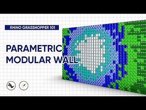 How to model parametric modular wall | Rhino Grasshopper Tutorial